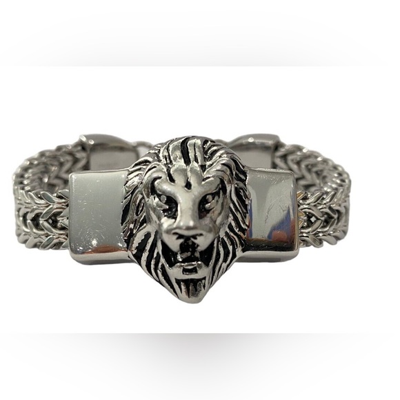 Accessories | Lion Head Box Chain Braceletstainless Steel Franco Chain ...